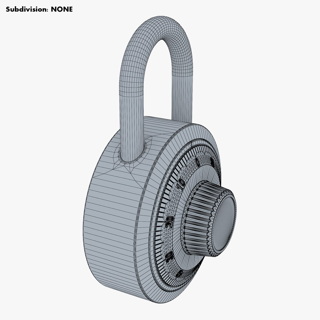 3D Dial Combination Padlock V 1 - TurboSquid 1778451