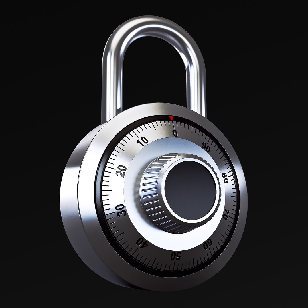3D Dial Combination Padlock V 1 - TurboSquid 1778451
