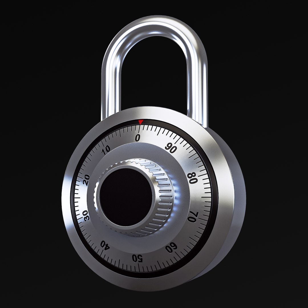 3D Dial Combination Padlock V 1 - TurboSquid 1778451