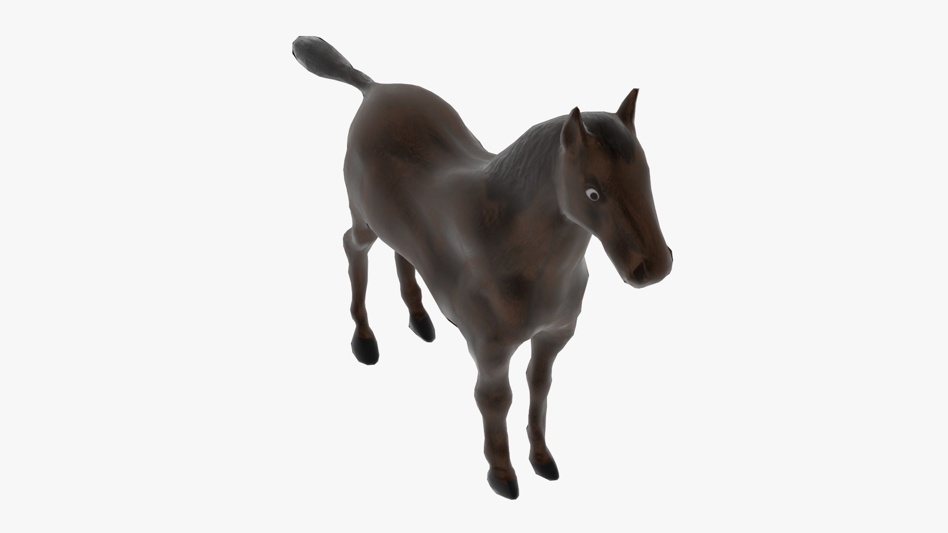 3D Model Low Poly Horse - TurboSquid 1998499