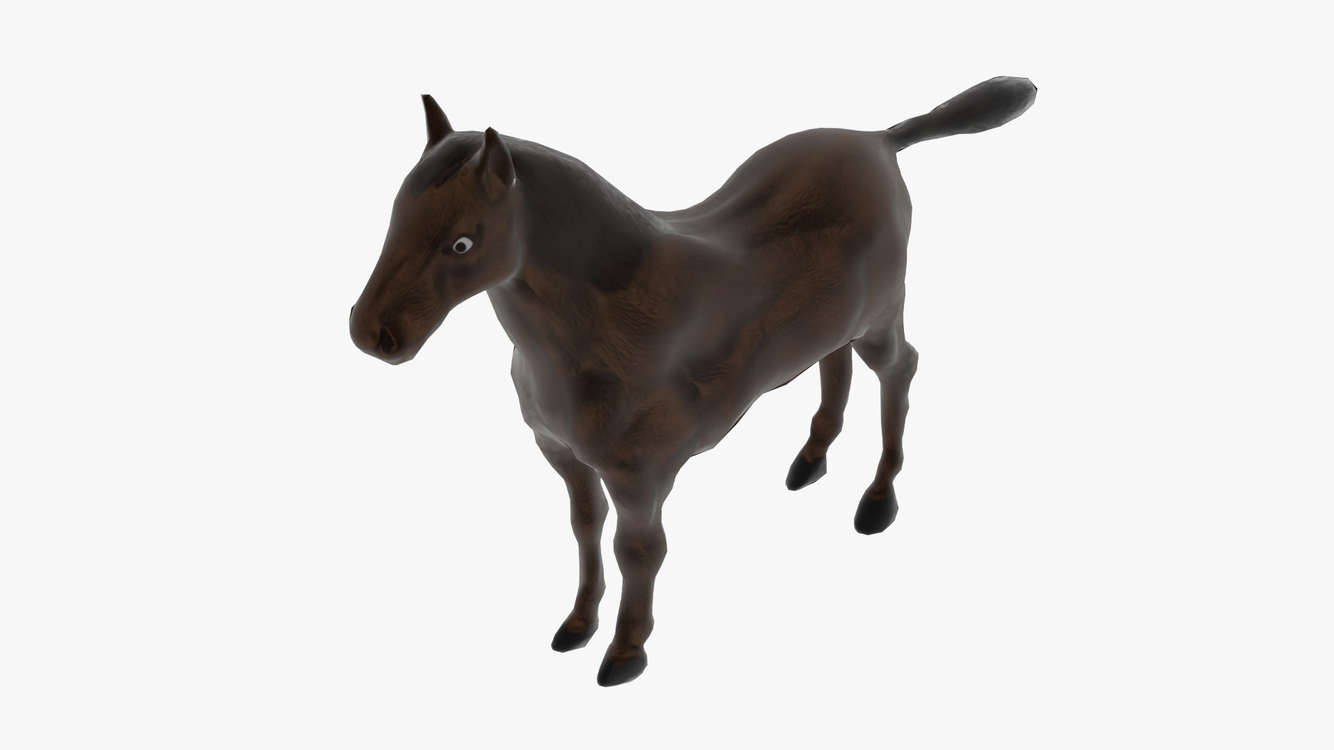 3D Model Low Poly Horse - TurboSquid 1998499
