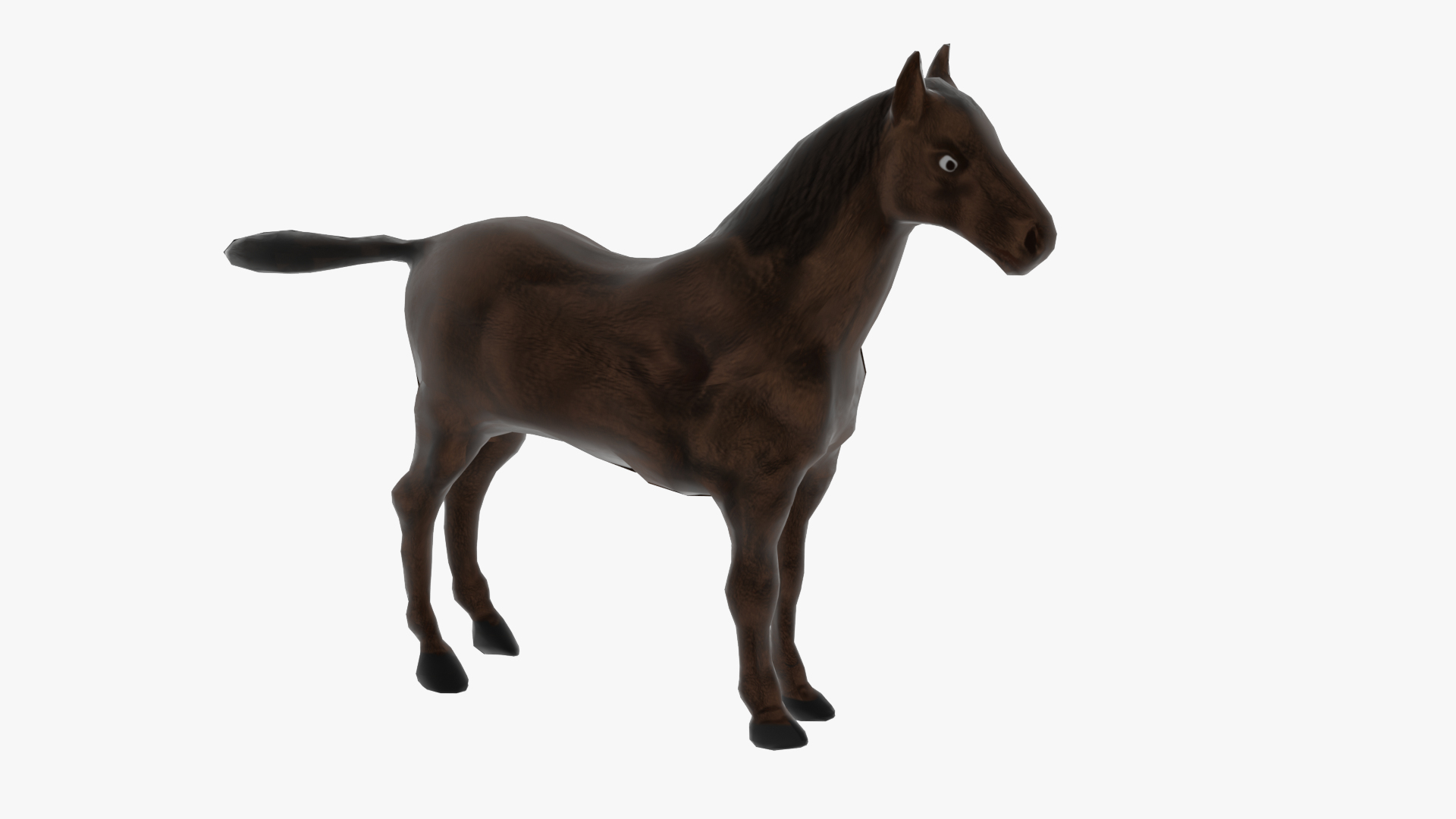 3D Model Low Poly Horse - TurboSquid 1998499