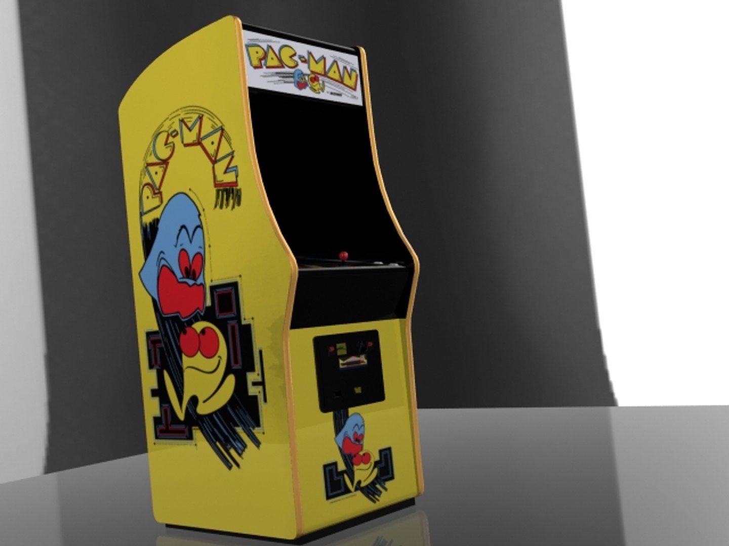 Pacman Arcade Machine 3d Max