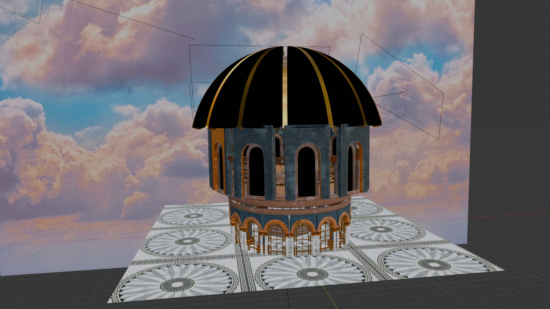 Golden Dome 3D - TurboSquid 2212550