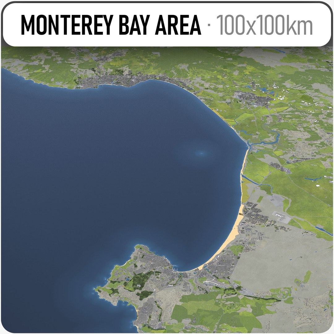 3D monterey bay area model - TurboSquid 1520974