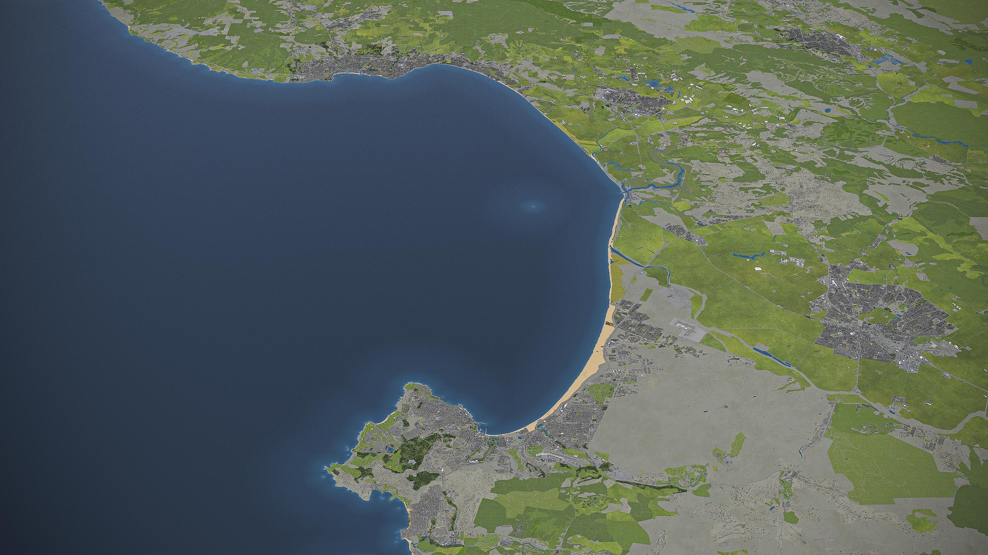 3D Monterey Bay Area Model - TurboSquid 1520974