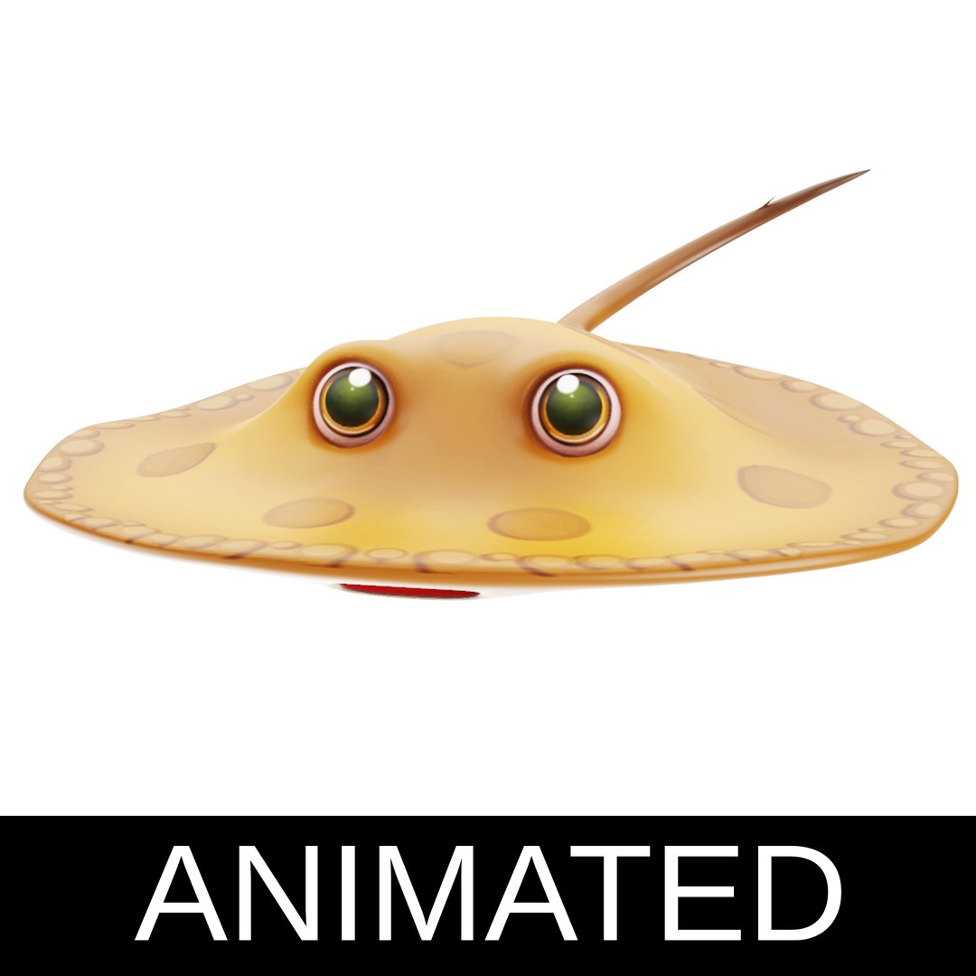 Motoro Stingray Fish Toon 3D Model - TurboSquid 1586186
