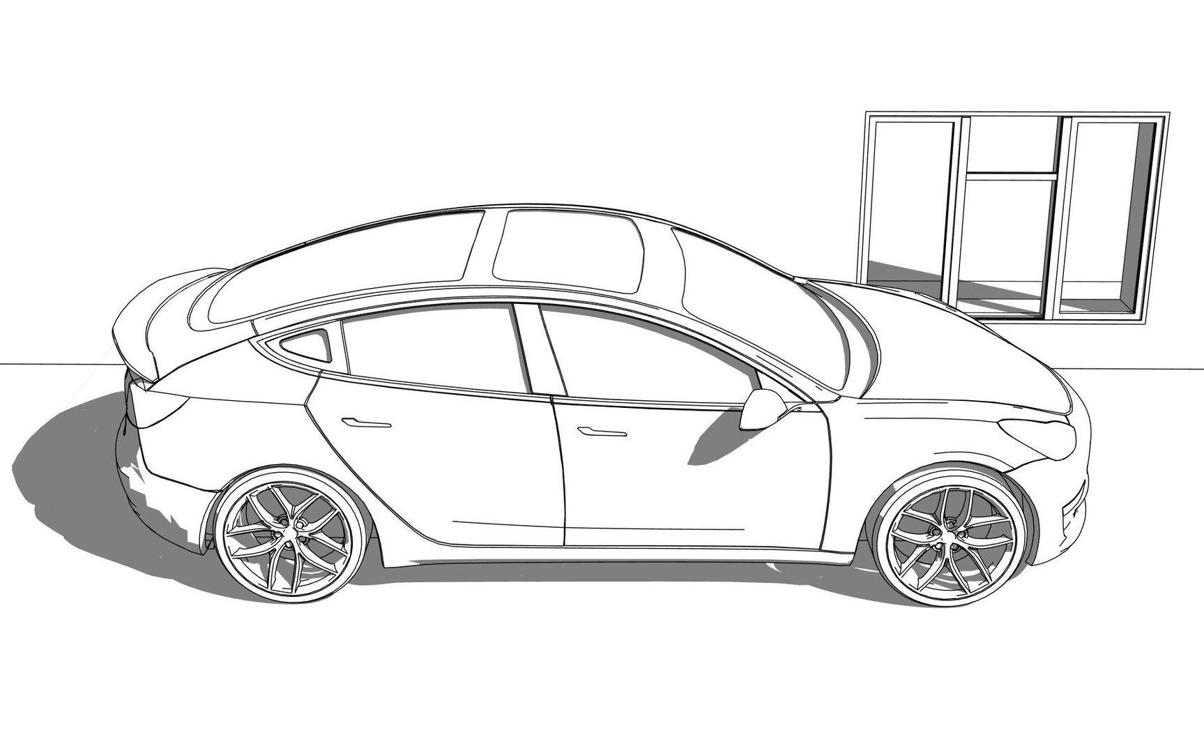 3D Tesla Model 3 Revit Model - Detail Item 2 Model - TurboSquid 2038187