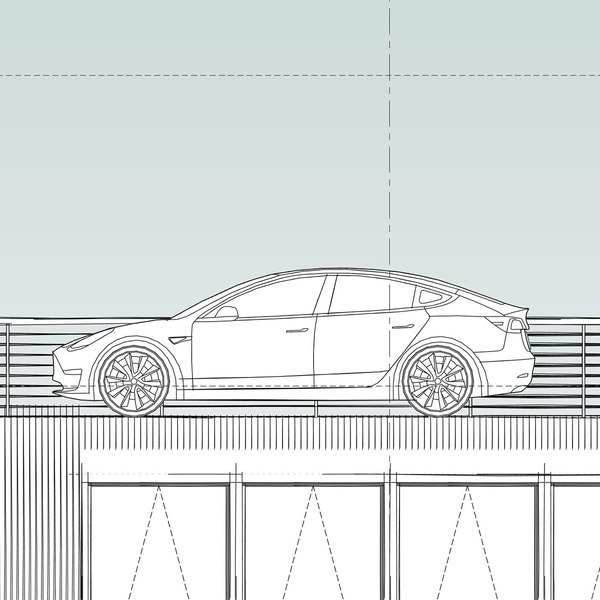 3D Tesla Model 3 Revit Model - Detail Item 2 model - TurboSquid 2038187