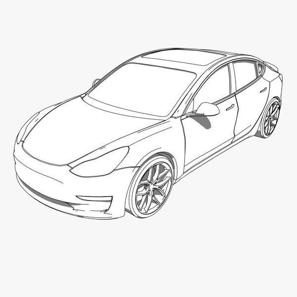 modelo 3d Tesla Model 3 Revit Model - Detail Item - TurboSquid 2038187