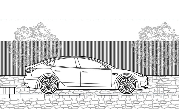 modelo 3d Tesla Model 3 Revit Model - Detail Item - TurboSquid 2038187