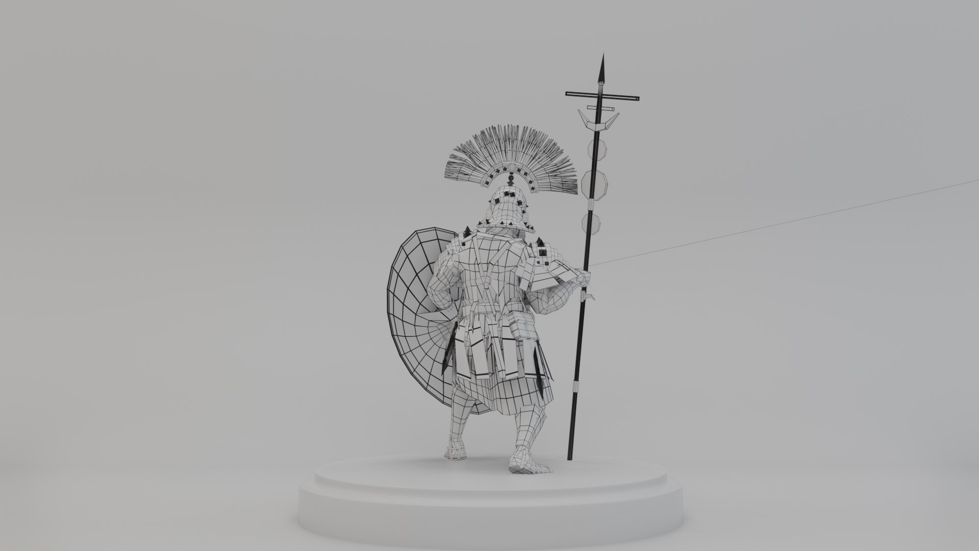 3D Roman Warrior Centurion LowPolygon Model - TurboSquid 1814806