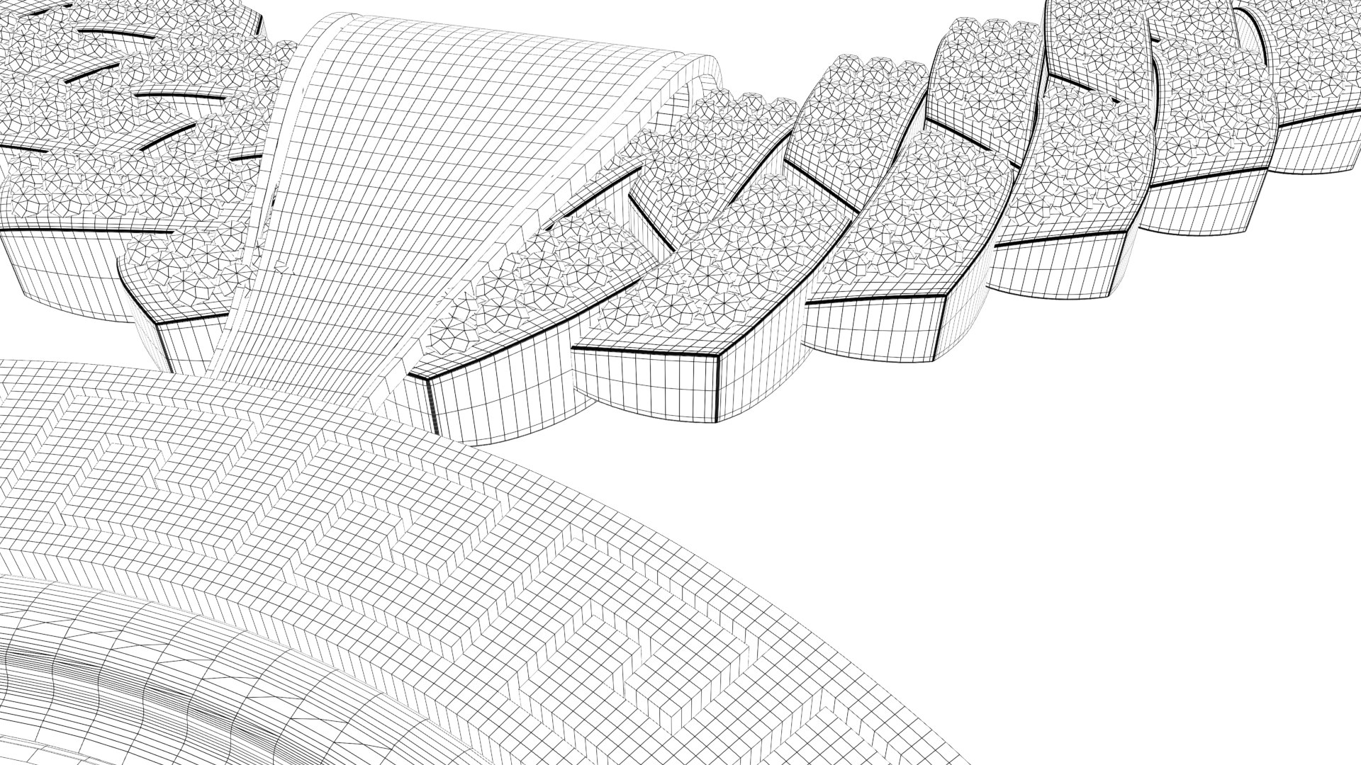 3D Gold Chain Necklace Diamond Stone Model - TurboSquid 1974384