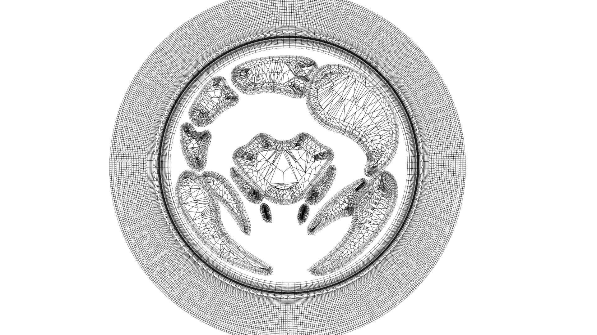 3D Gold Chain Necklace Diamond Stone Model - TurboSquid 1974384