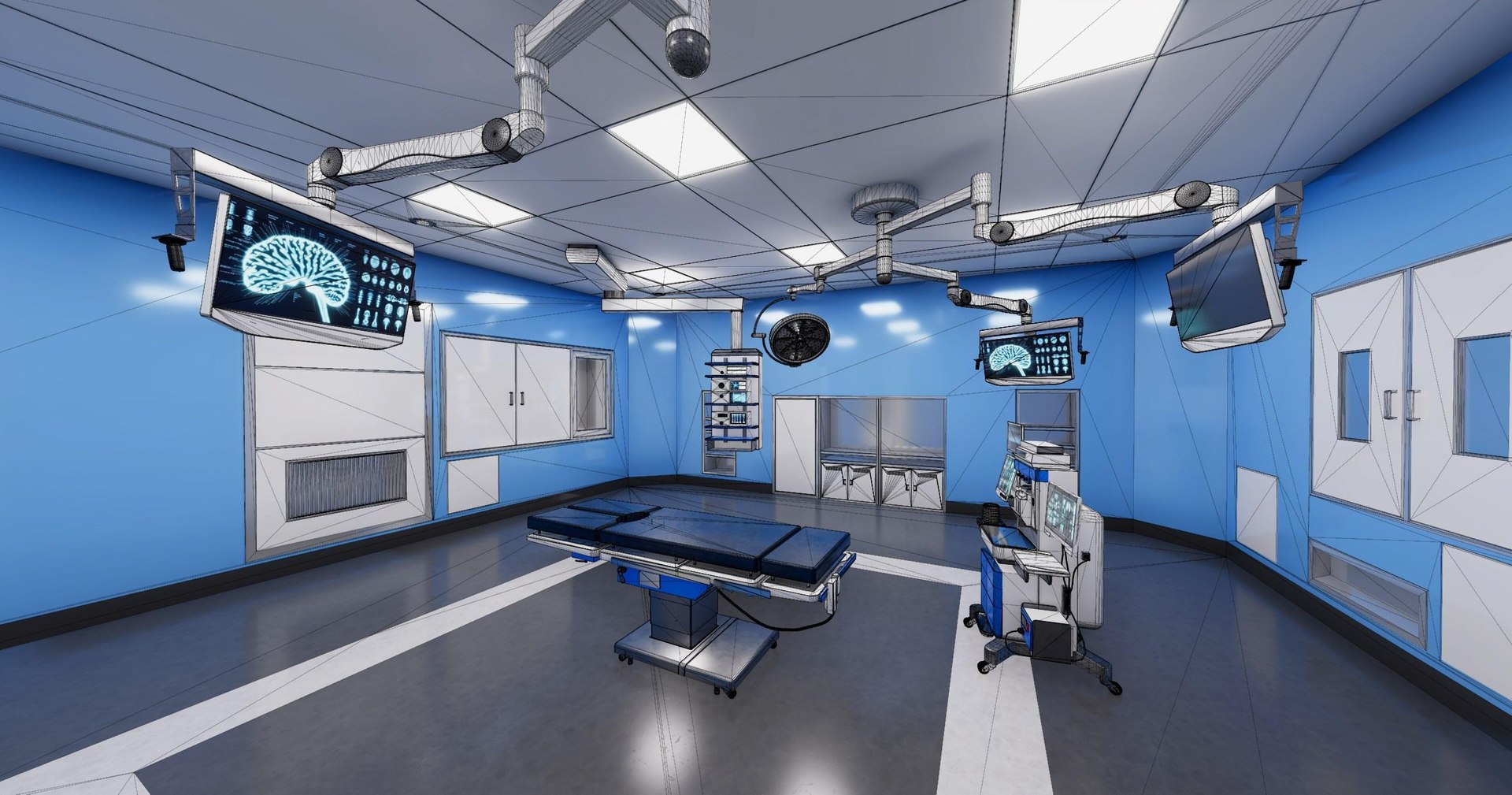 Operating Room With Equipment Unity Asset Model - TurboSquid 2151850