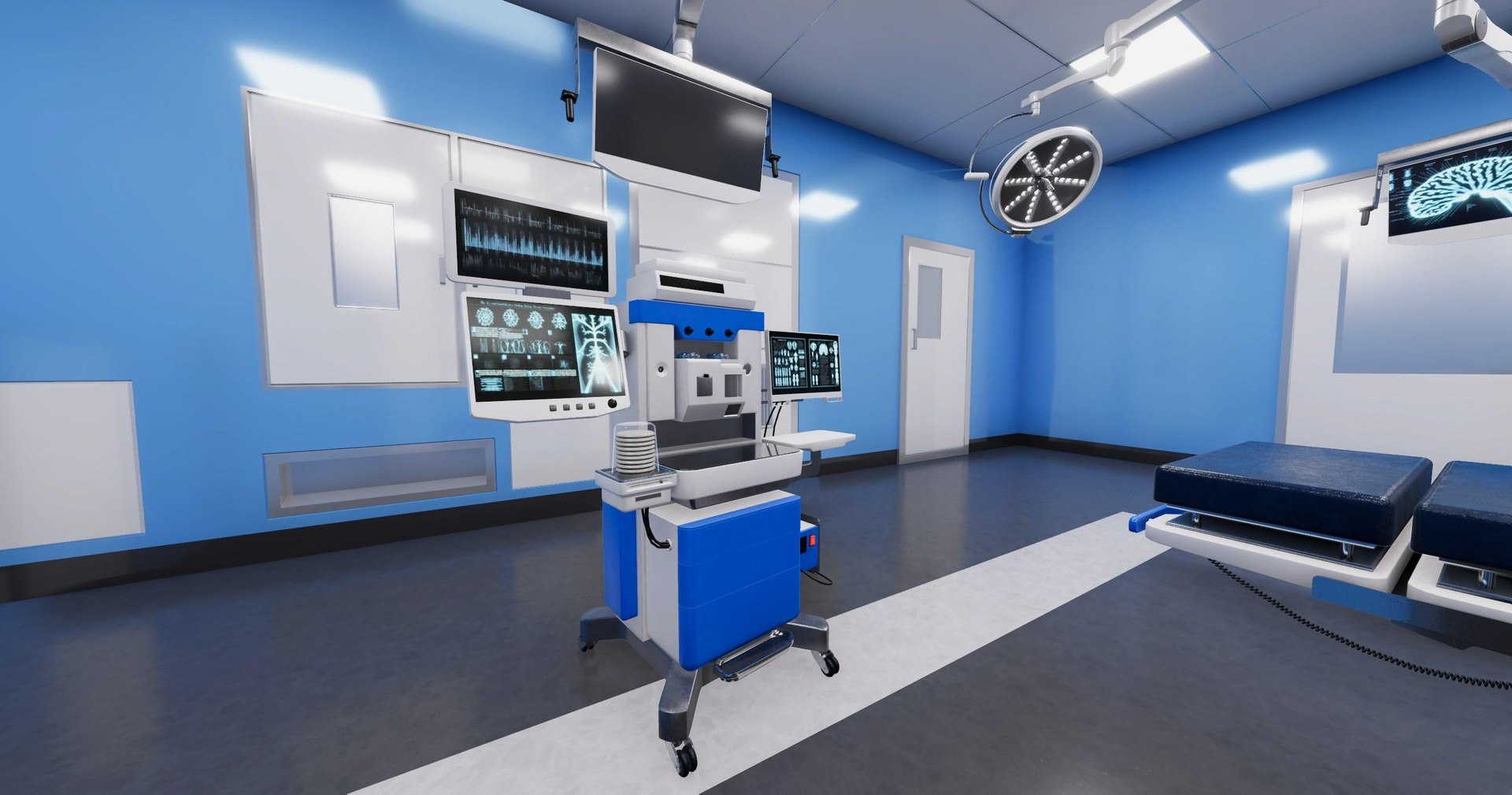 Operating Room With Equipment Unity Asset Model - TurboSquid 2151850