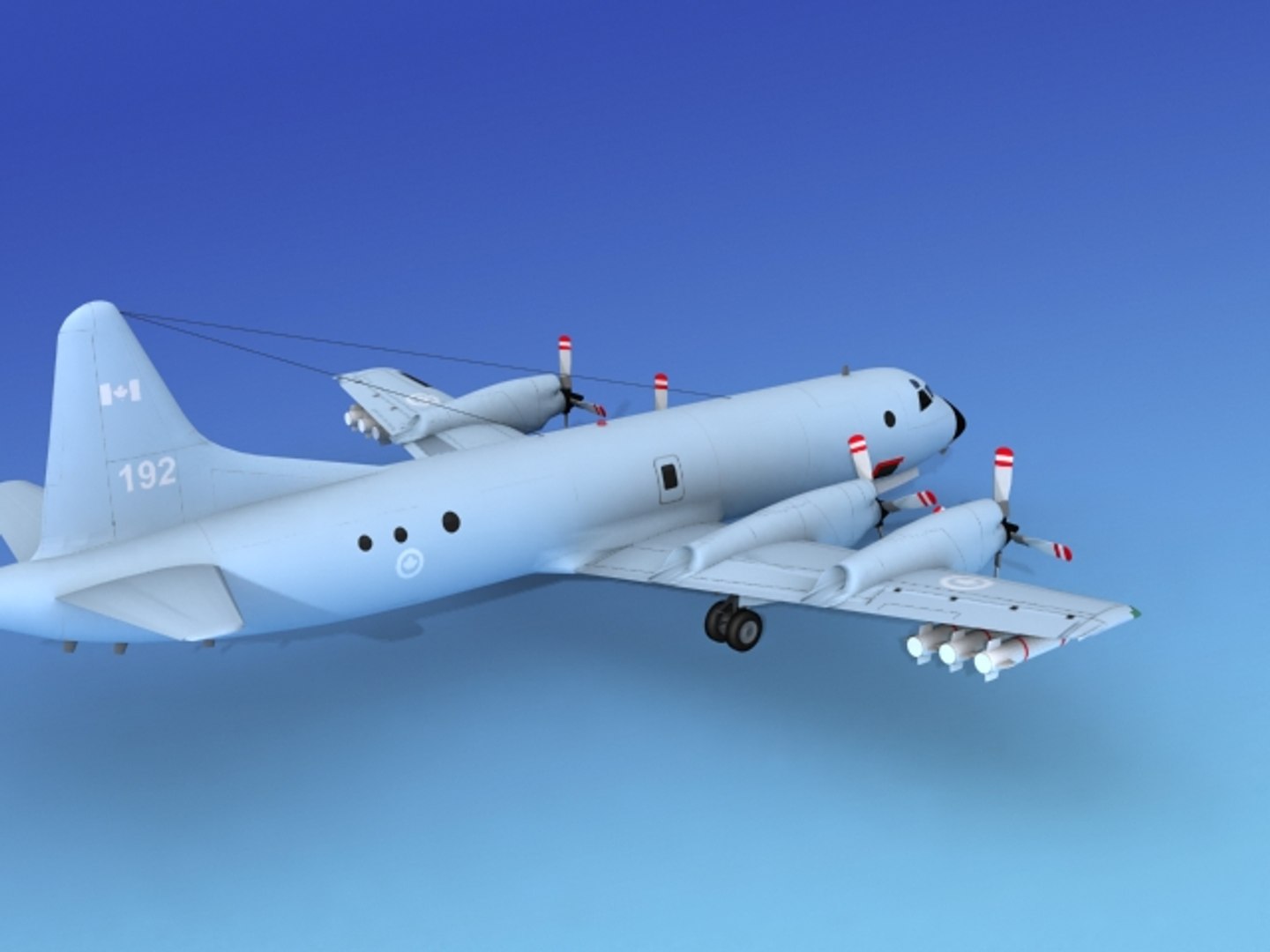 3d Model Orion Lockheed P-3