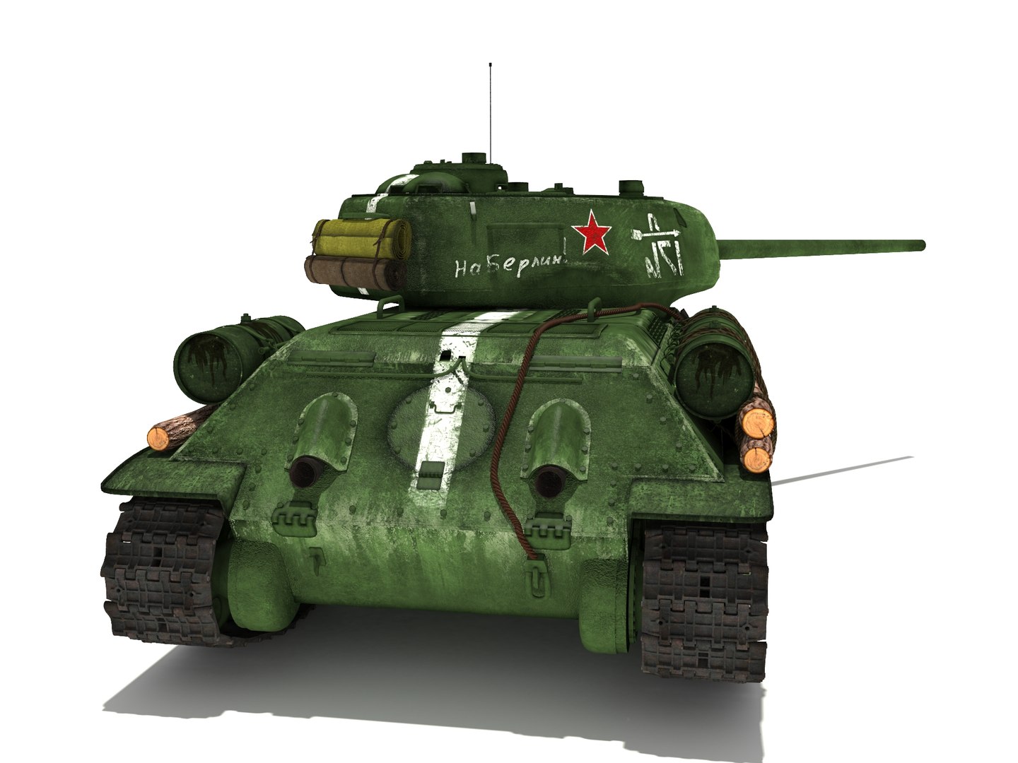 3d Model T-34-85 Tanks Soviet