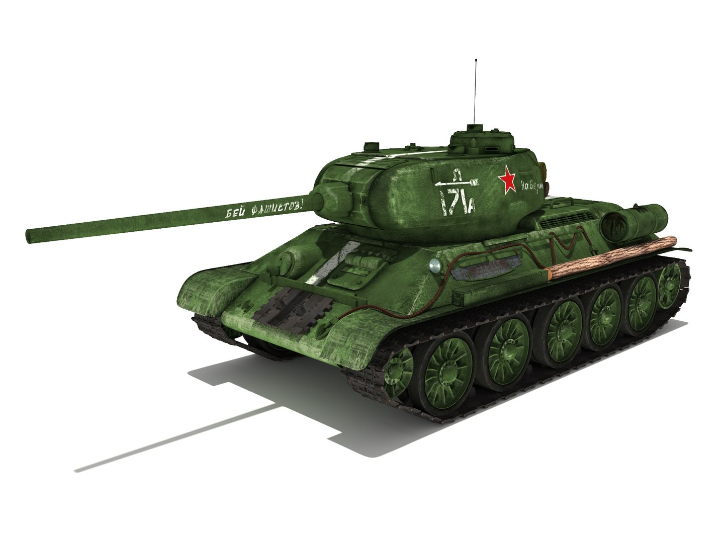 3d Model T-34-85 Tanks Soviet