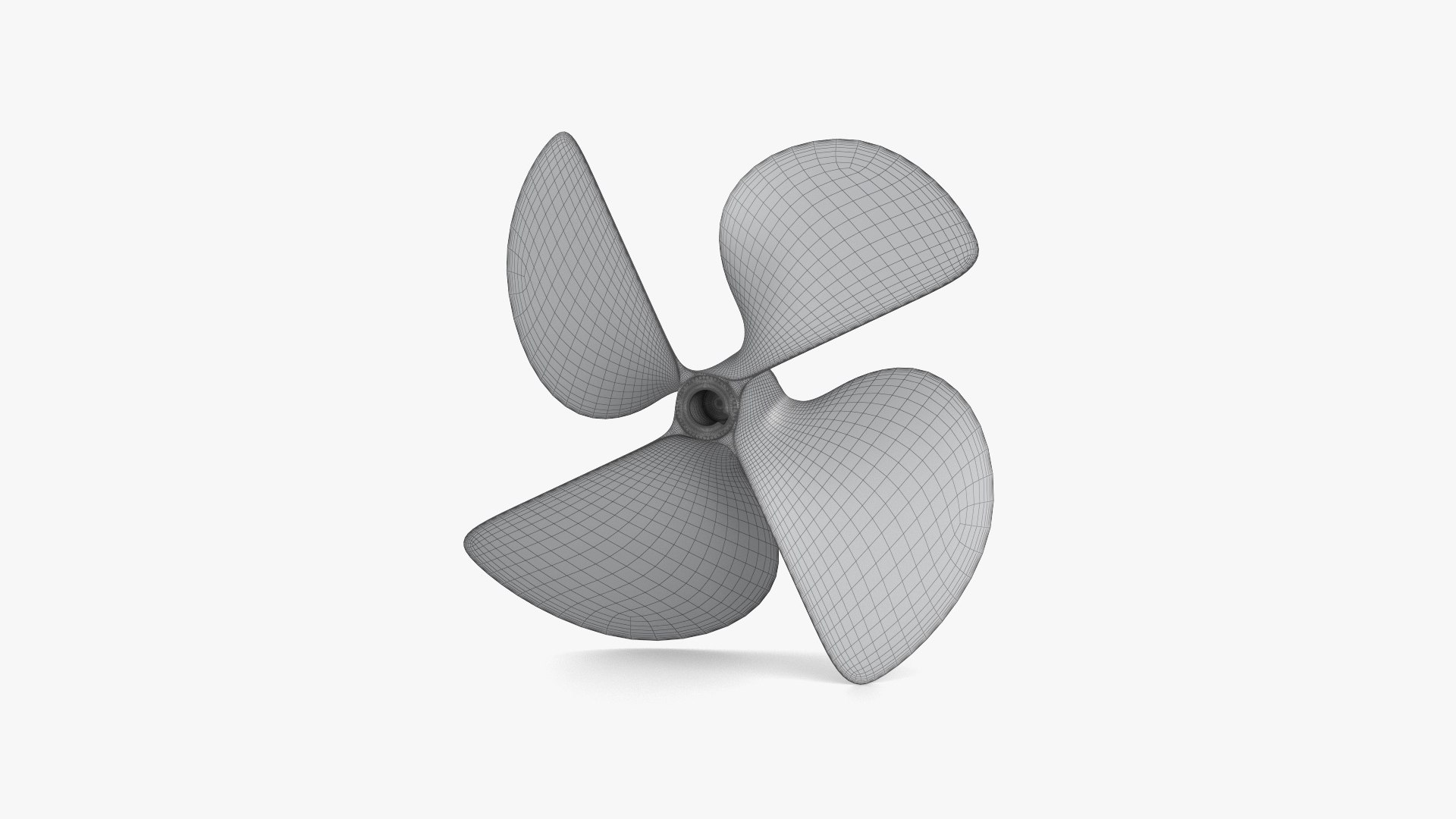 4 Blade Boat Propeller 3D Model - TurboSquid 2002747