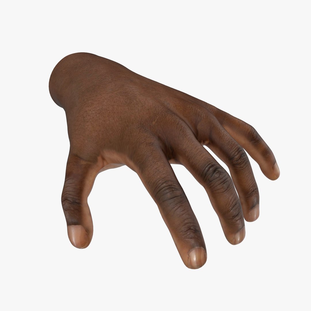 3d hand rigged poses skin