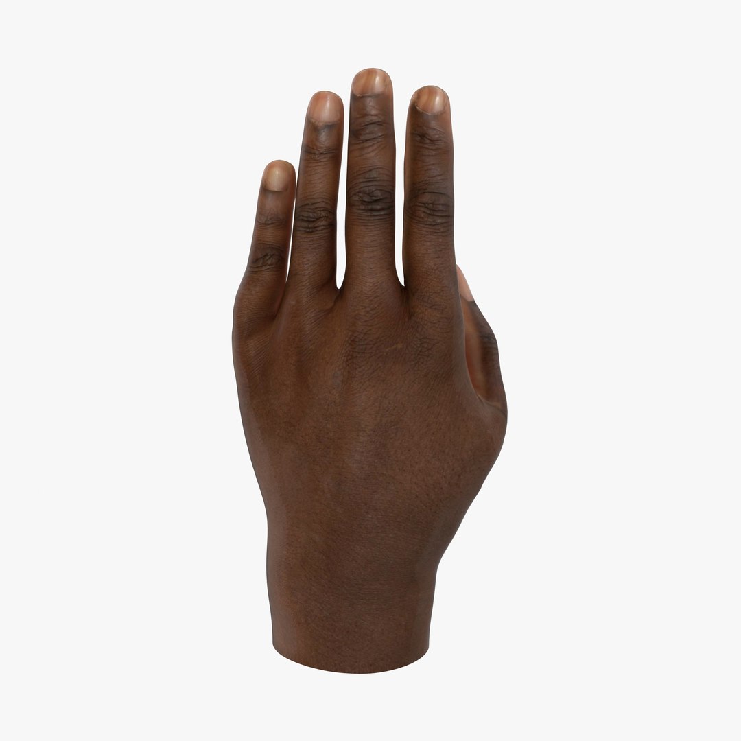 3d hand rigged poses skin
