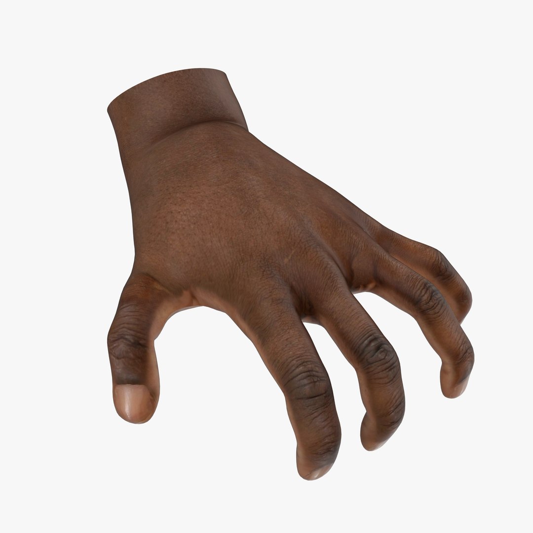 3d hand rigged poses skin