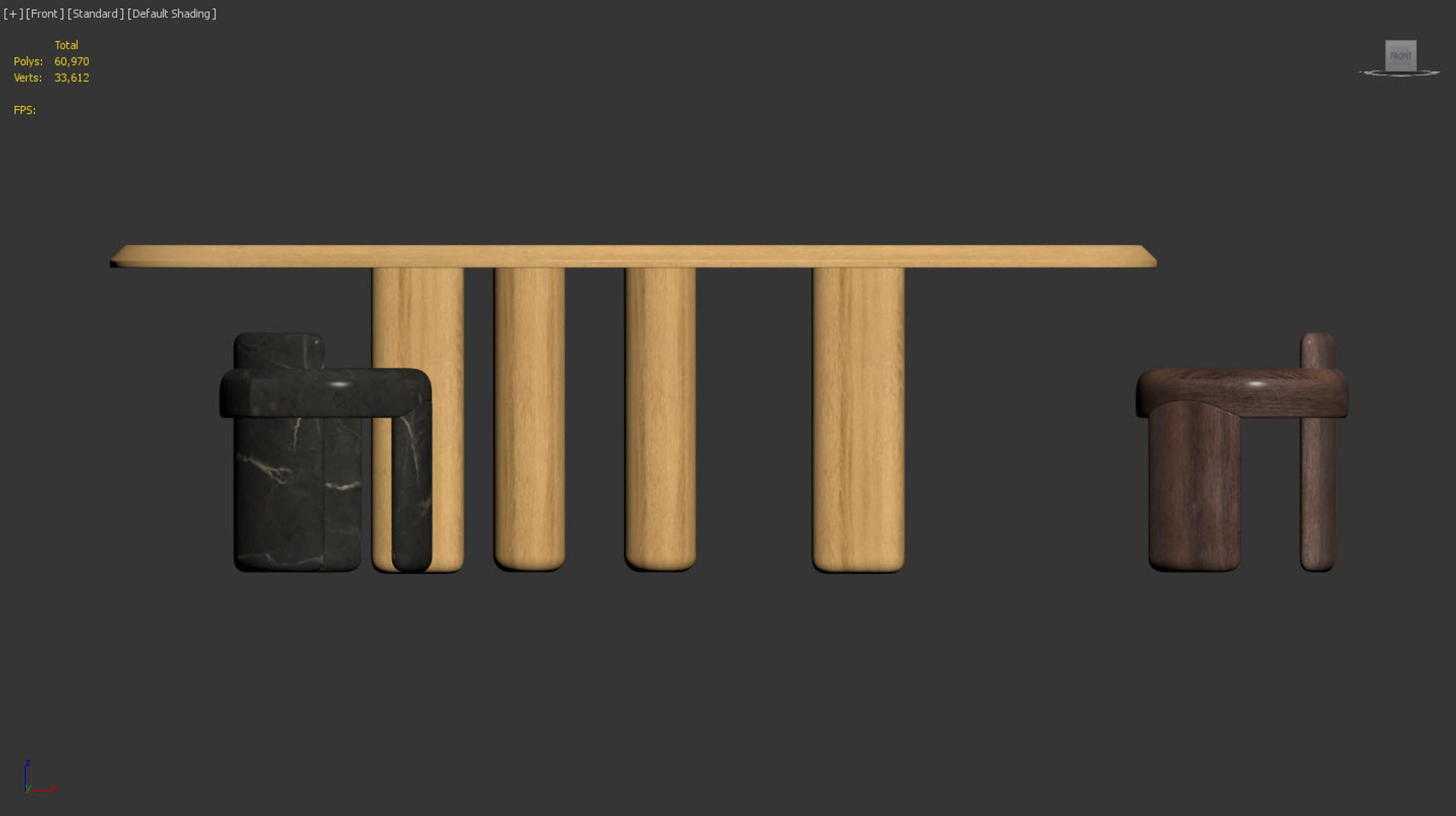 Kafa Dinning Set By Collection Particuliere 3D Model - TurboSquid 1827517