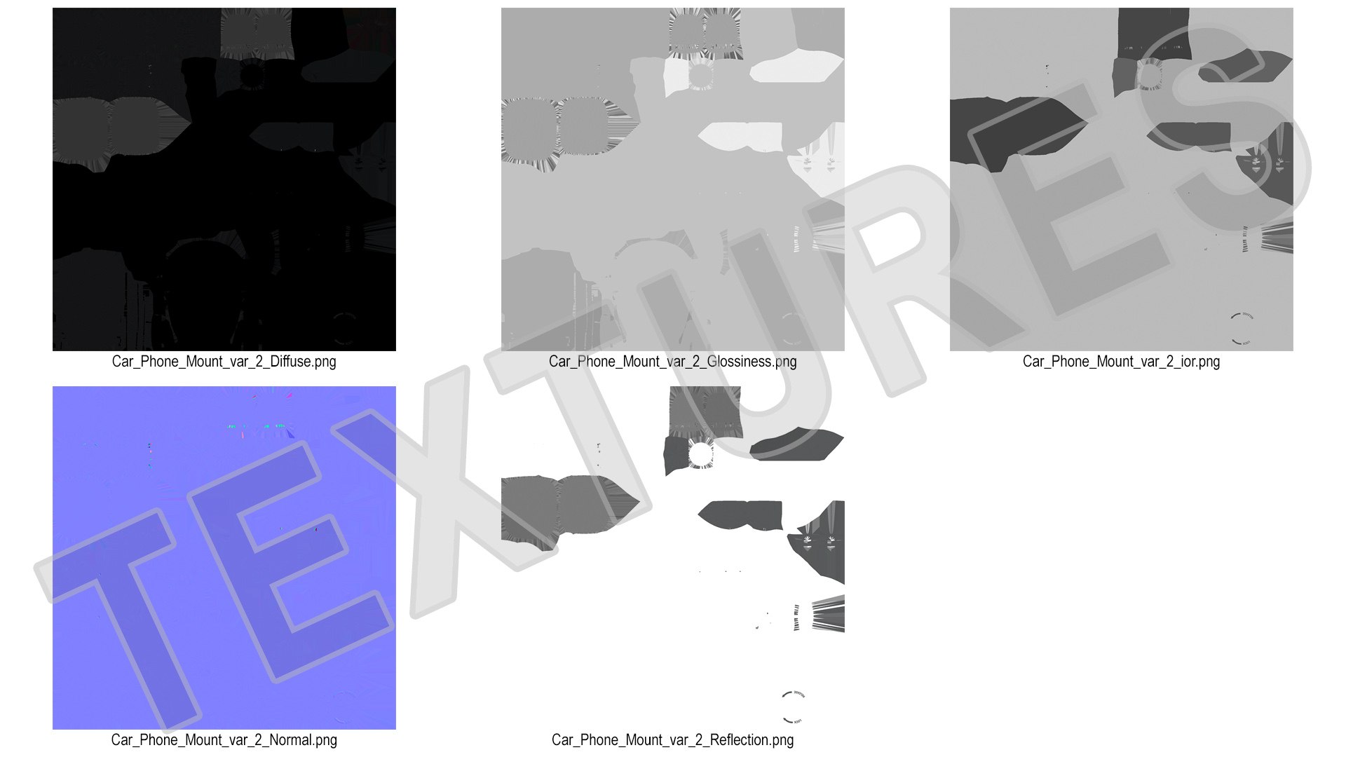 Vent car phone holder 3D model - TurboSquid 1699060