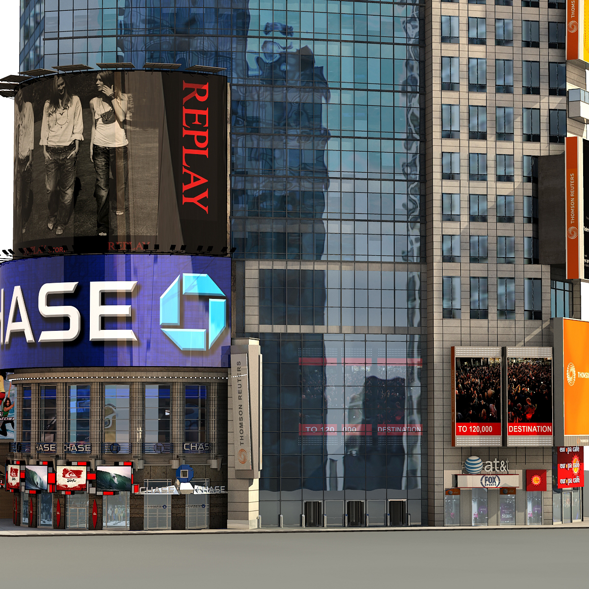 thomson reuters 3 square 3d max