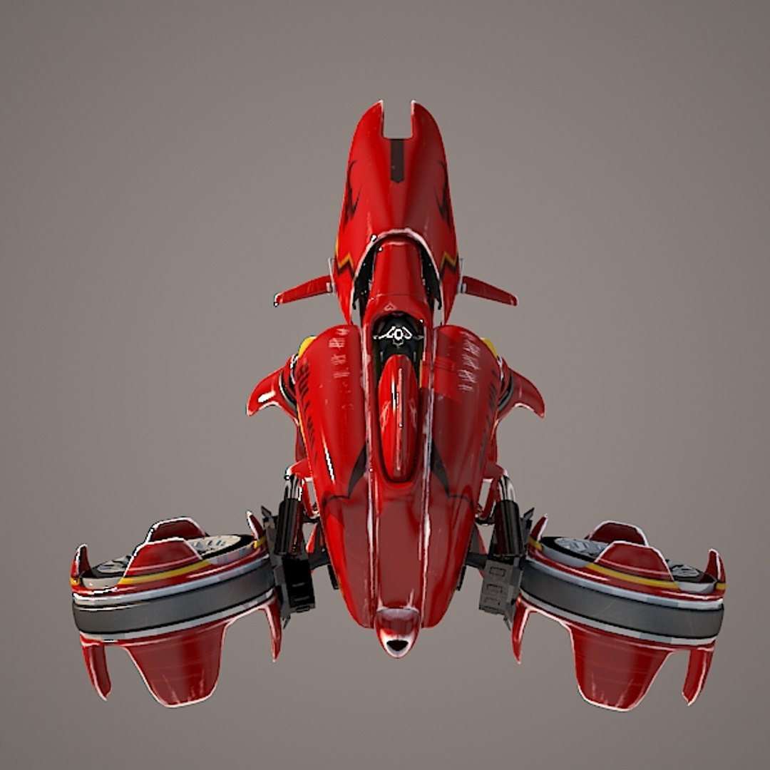 Fantasy Flying Vehicle - 3d Model