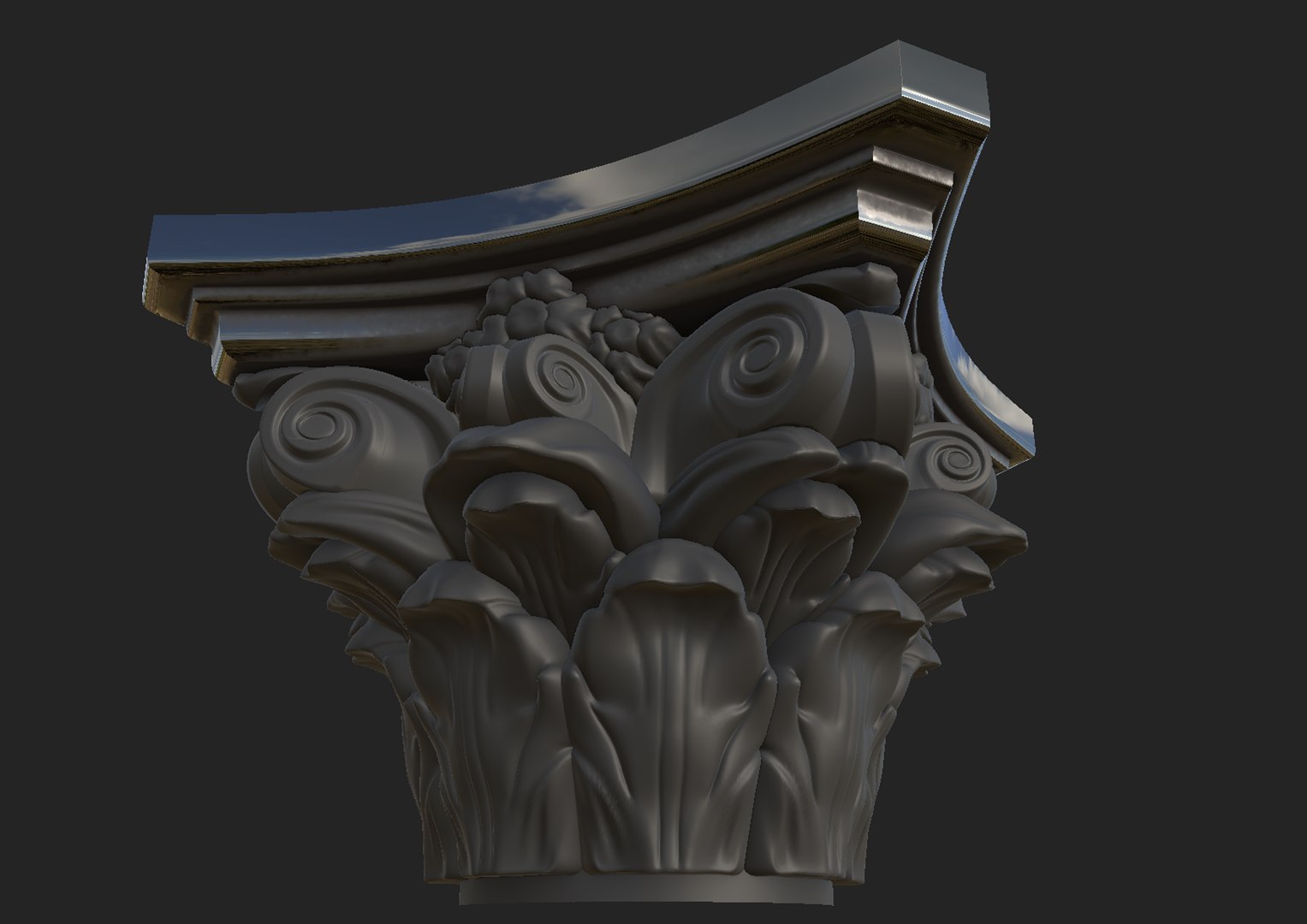 3D Corinthian Column Ver4 Model - TurboSquid 2003663