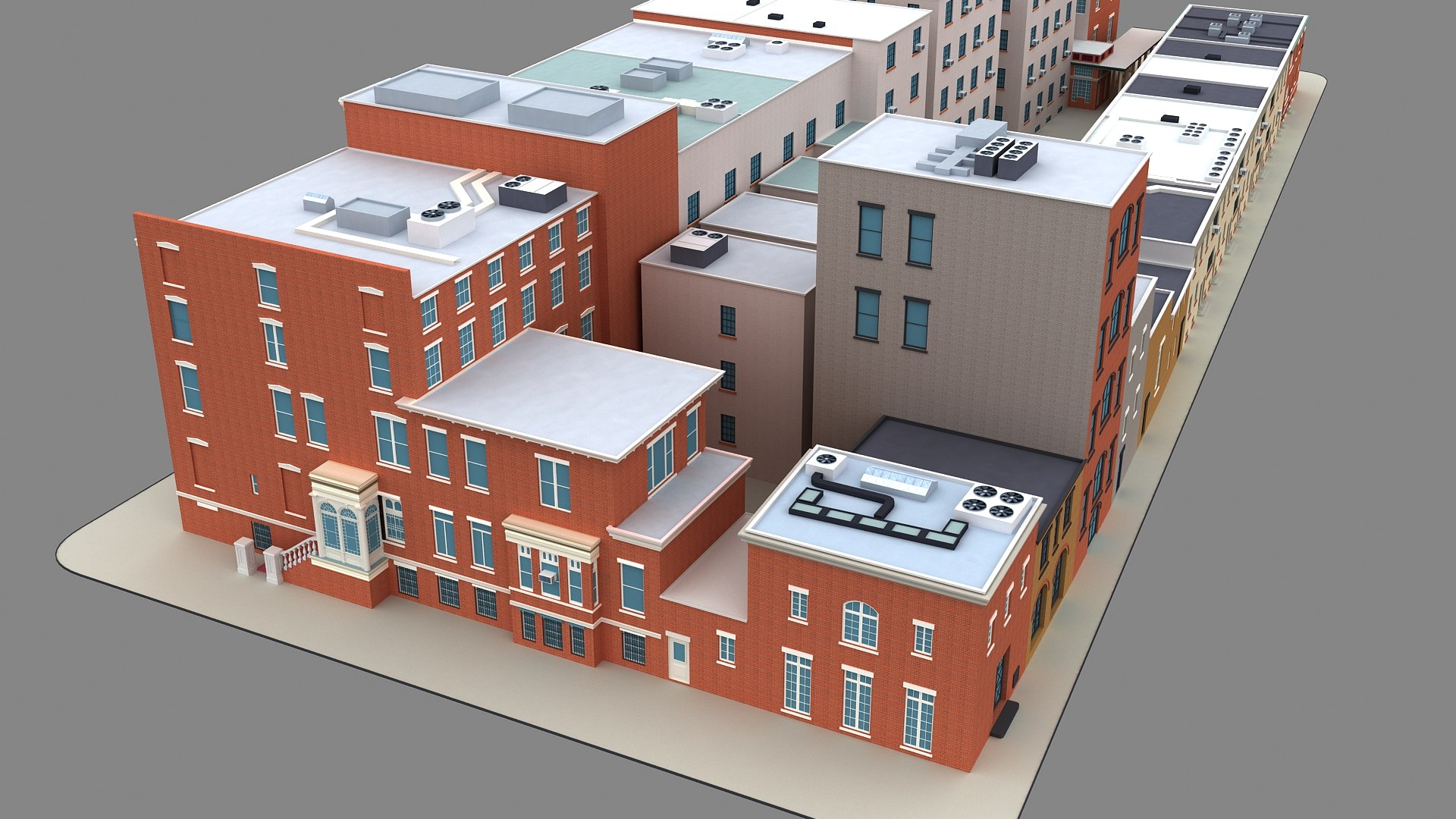3D model Town House Building New York City - TurboSquid 2028537