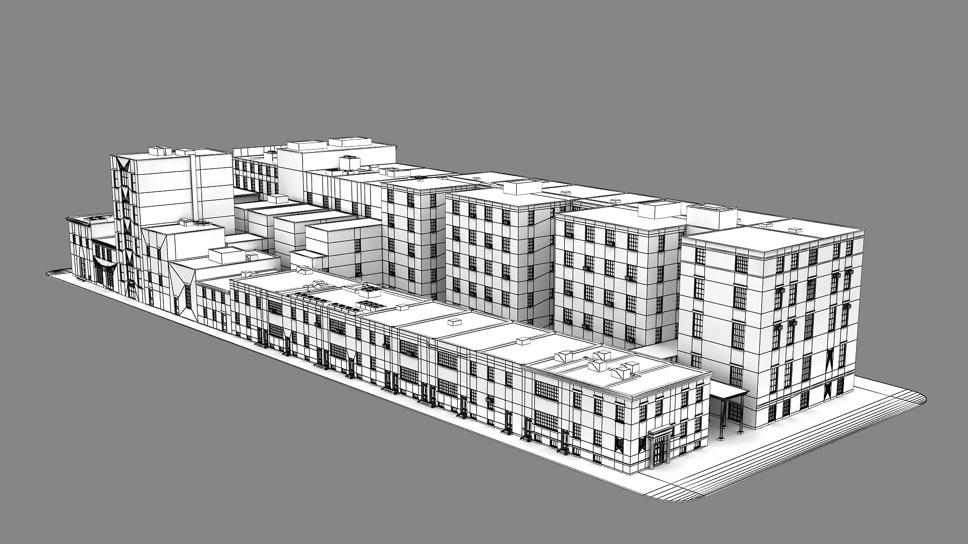 3D model Town House Building New York City - TurboSquid 2028537