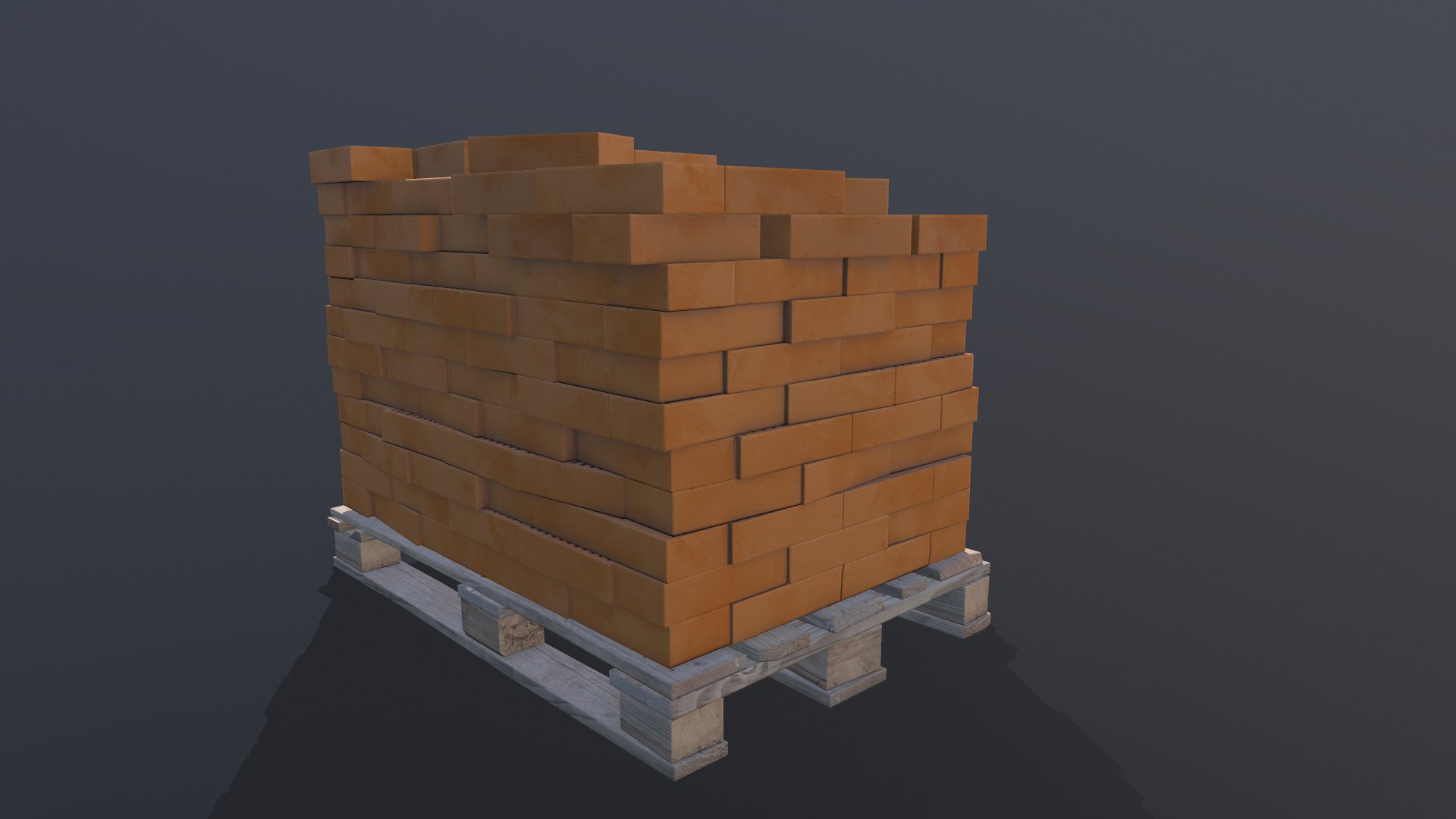 3D Stack Bricks Pallet Pbr Model - TurboSquid 1433774