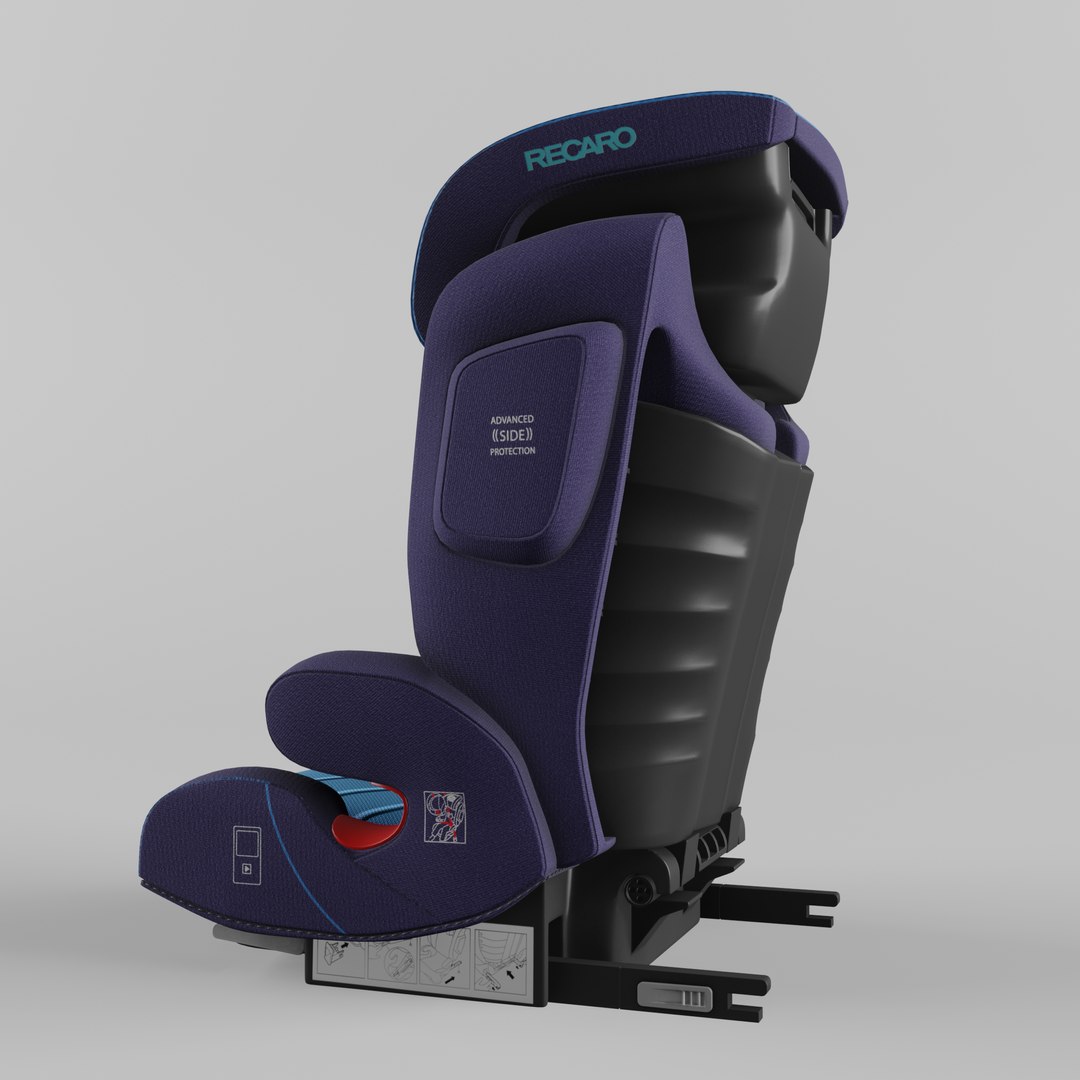 Recaro Monza Nova IS Children Car Seat Core Xenon Blue 3D - TurboSquid ...