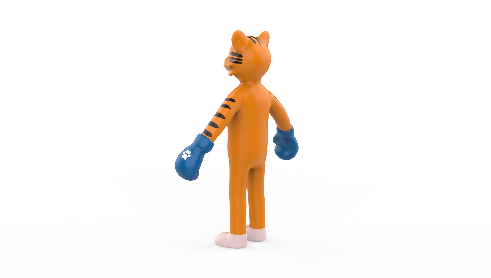 3D Boxing Tiger Animal Animated - TurboSquid 2168878