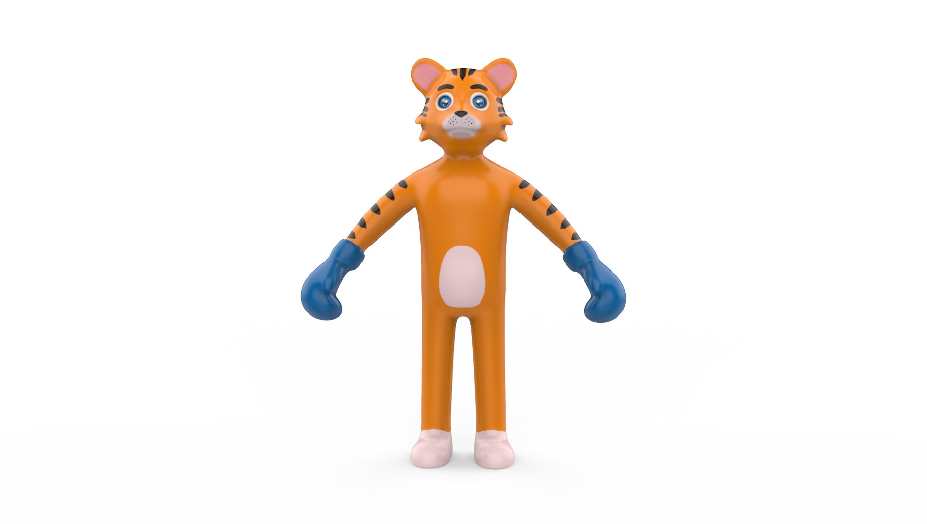 3D Boxing Tiger Animal Animated - TurboSquid 2168878