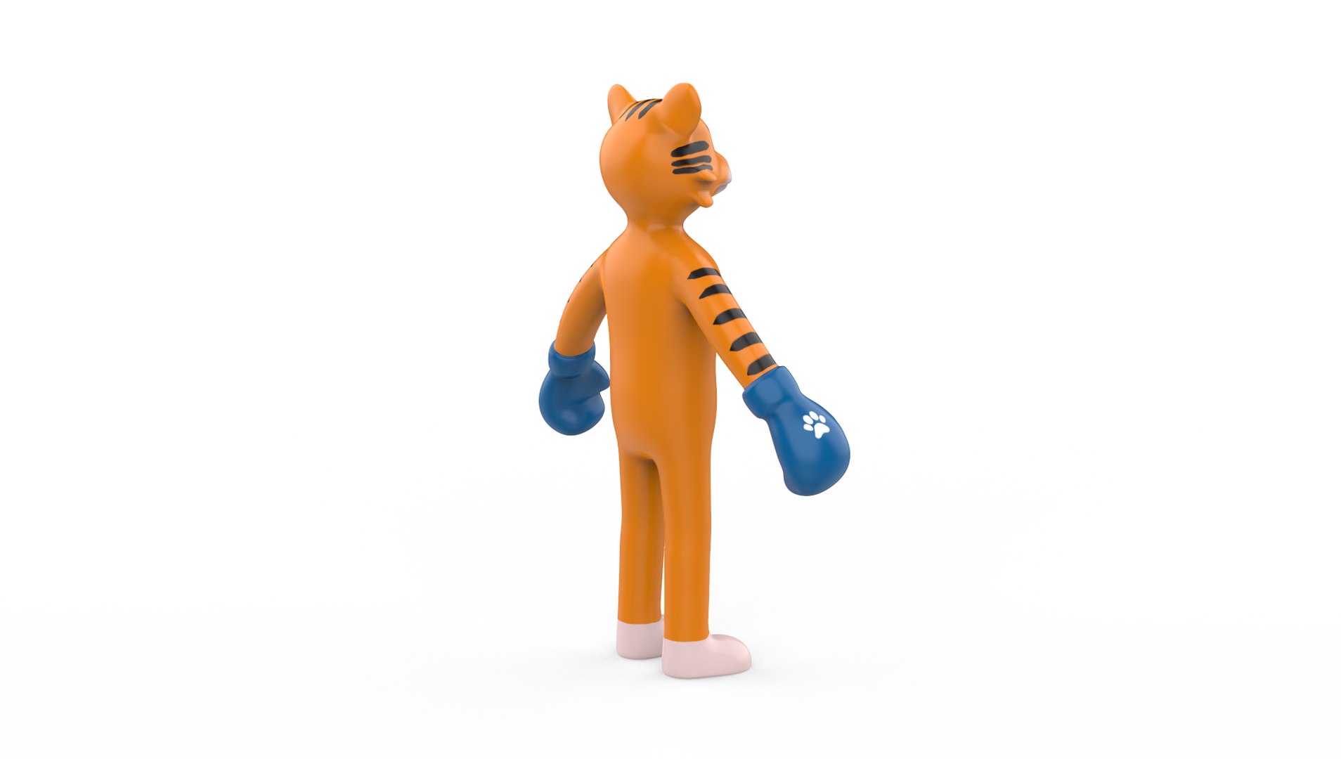3D Boxing Tiger Animal Animated - TurboSquid 2168878