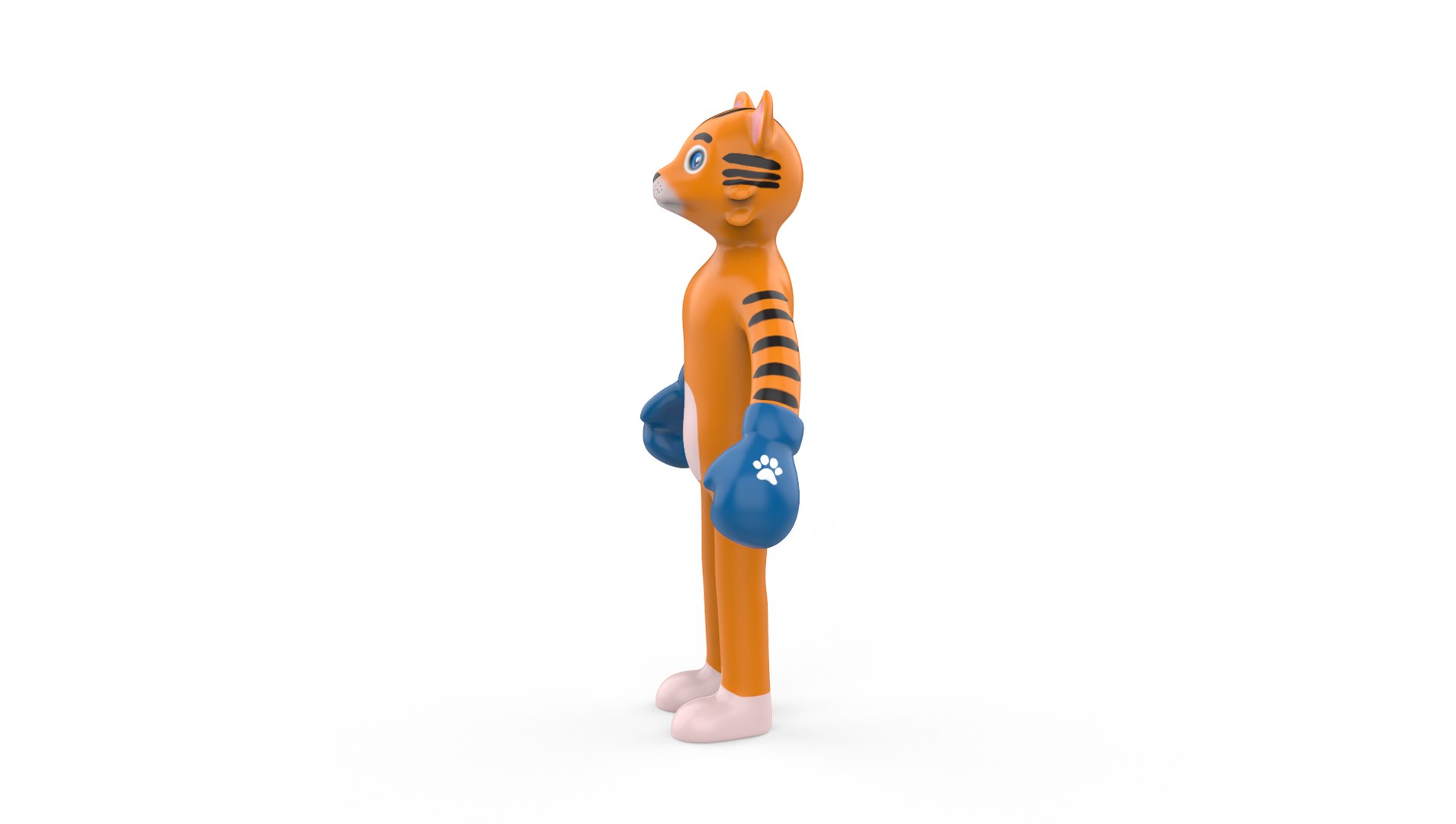 3D Boxing Tiger Animal Animated - TurboSquid 2168878