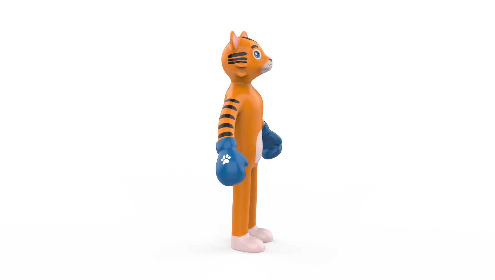 3D Boxing Tiger Animal Animated - TurboSquid 2168878