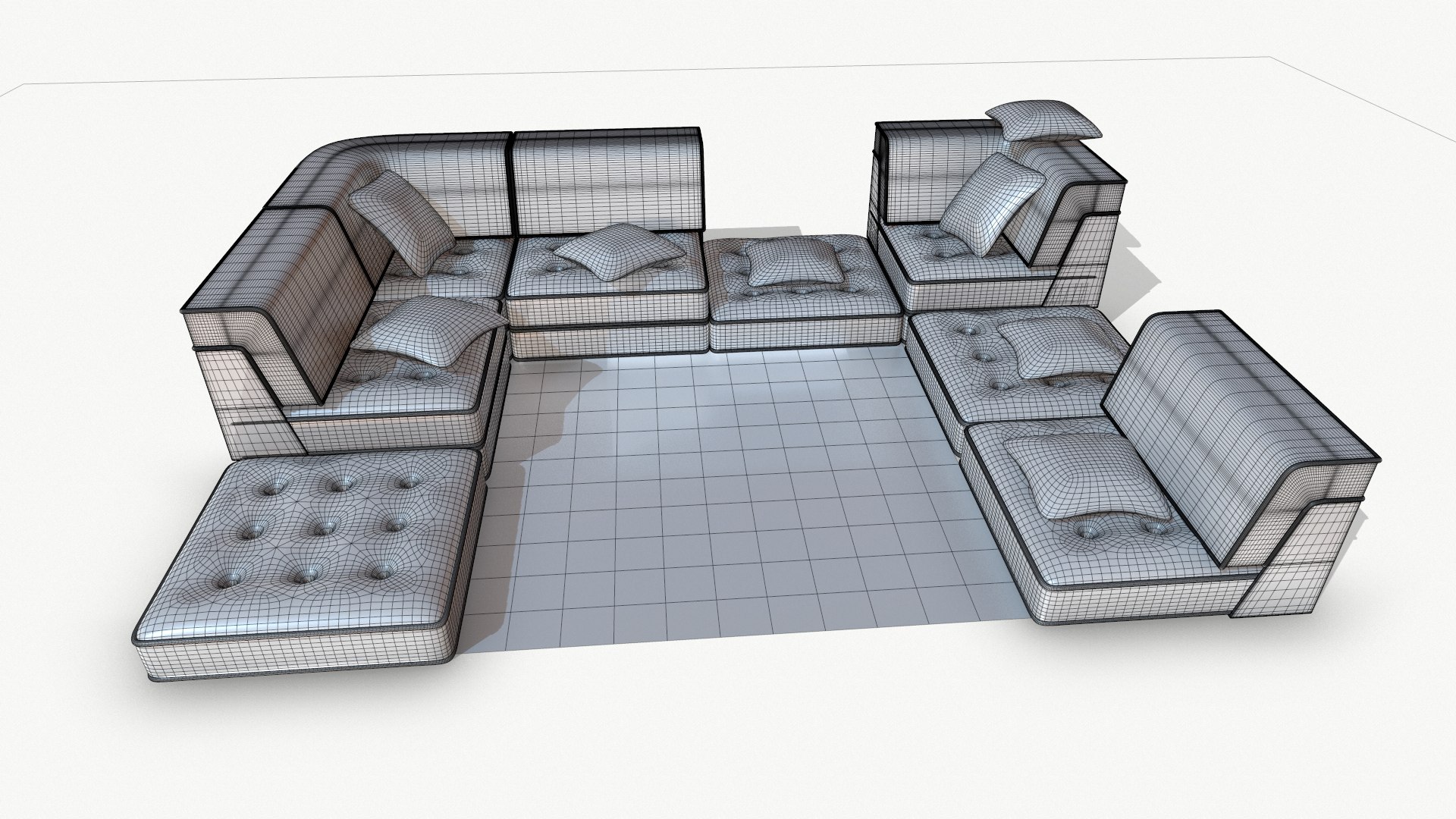 Big bong sofa 3D - TurboSquid 1329957