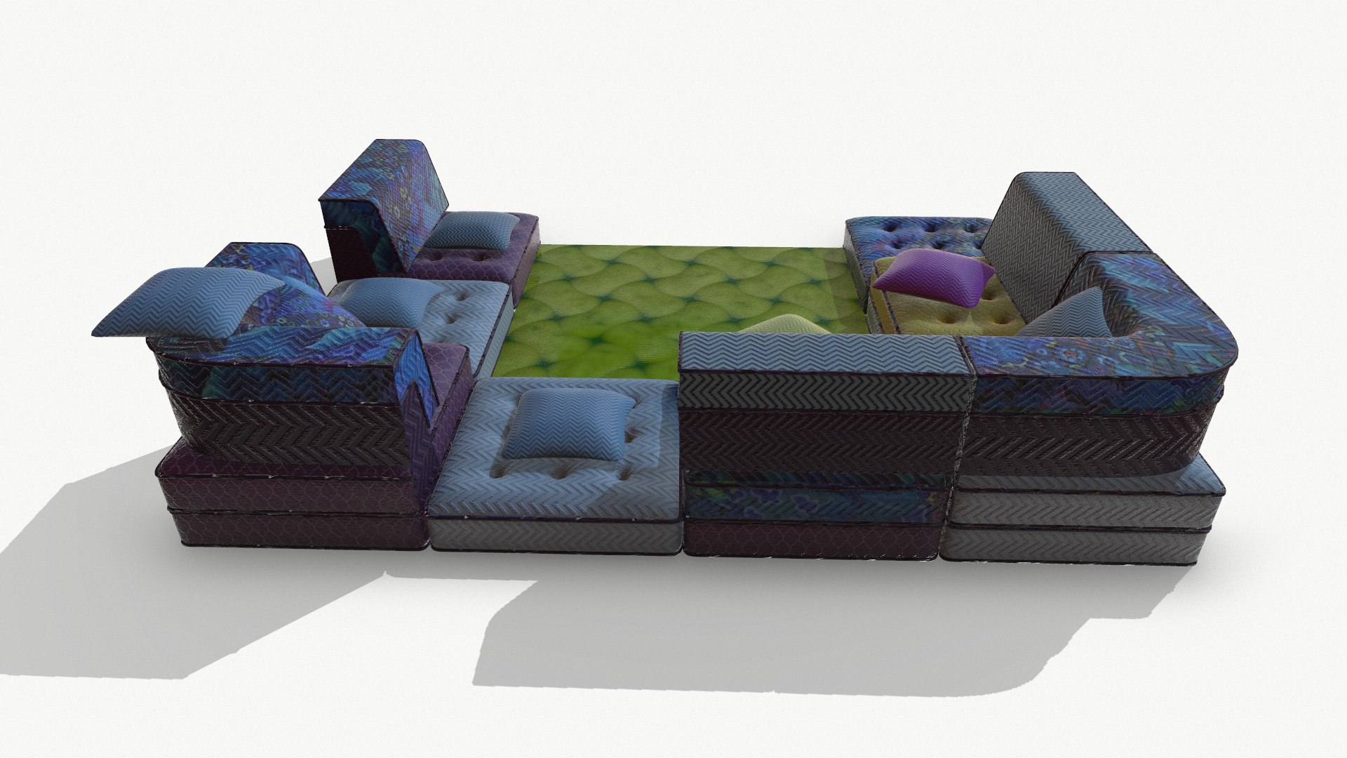 Big bong sofa 3D - TurboSquid 1329957