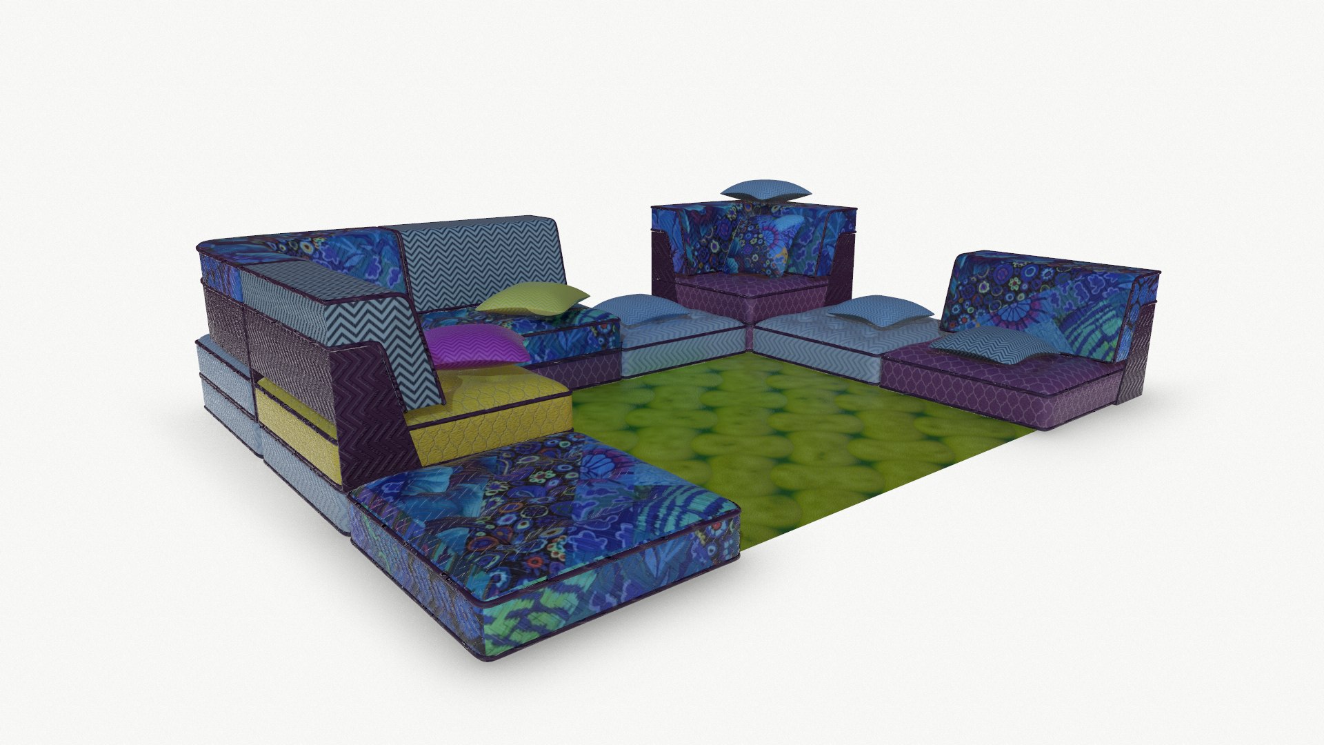 Big bong sofa 3D - TurboSquid 1329957
