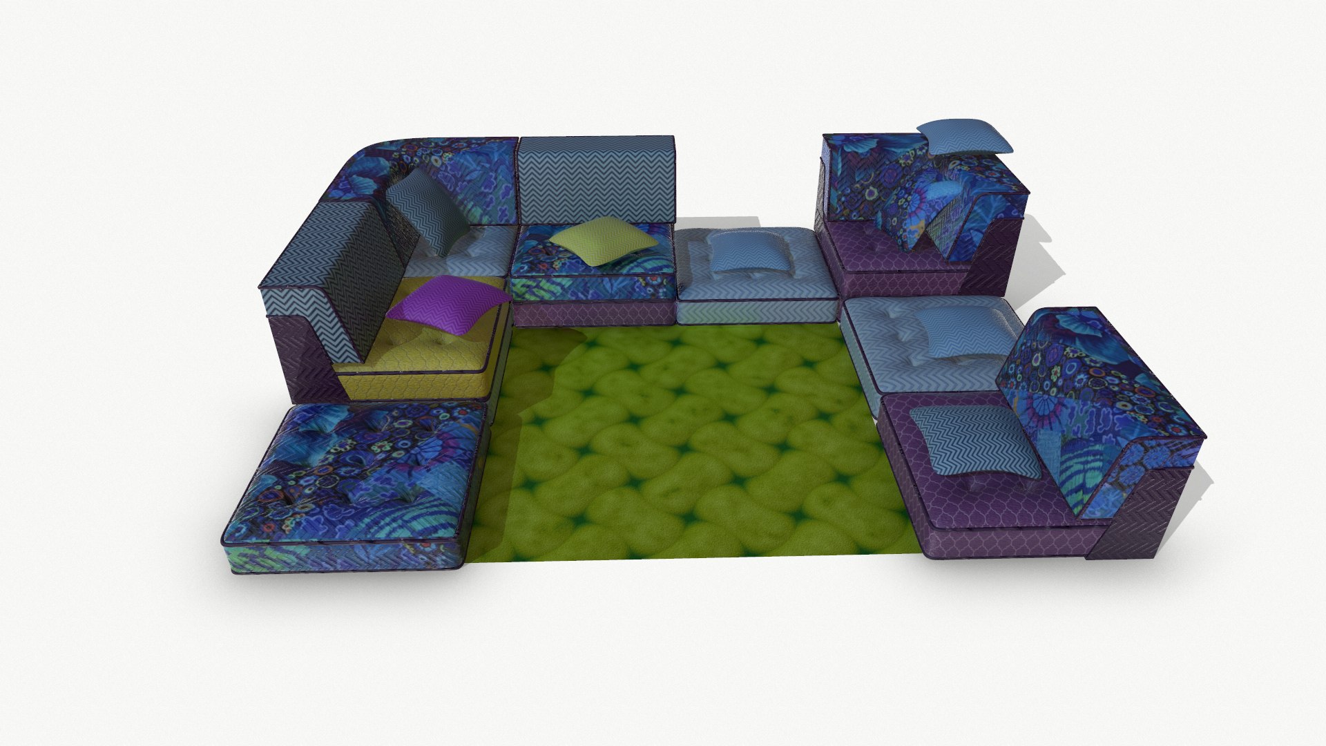 Big bong sofa 3D - TurboSquid 1329957