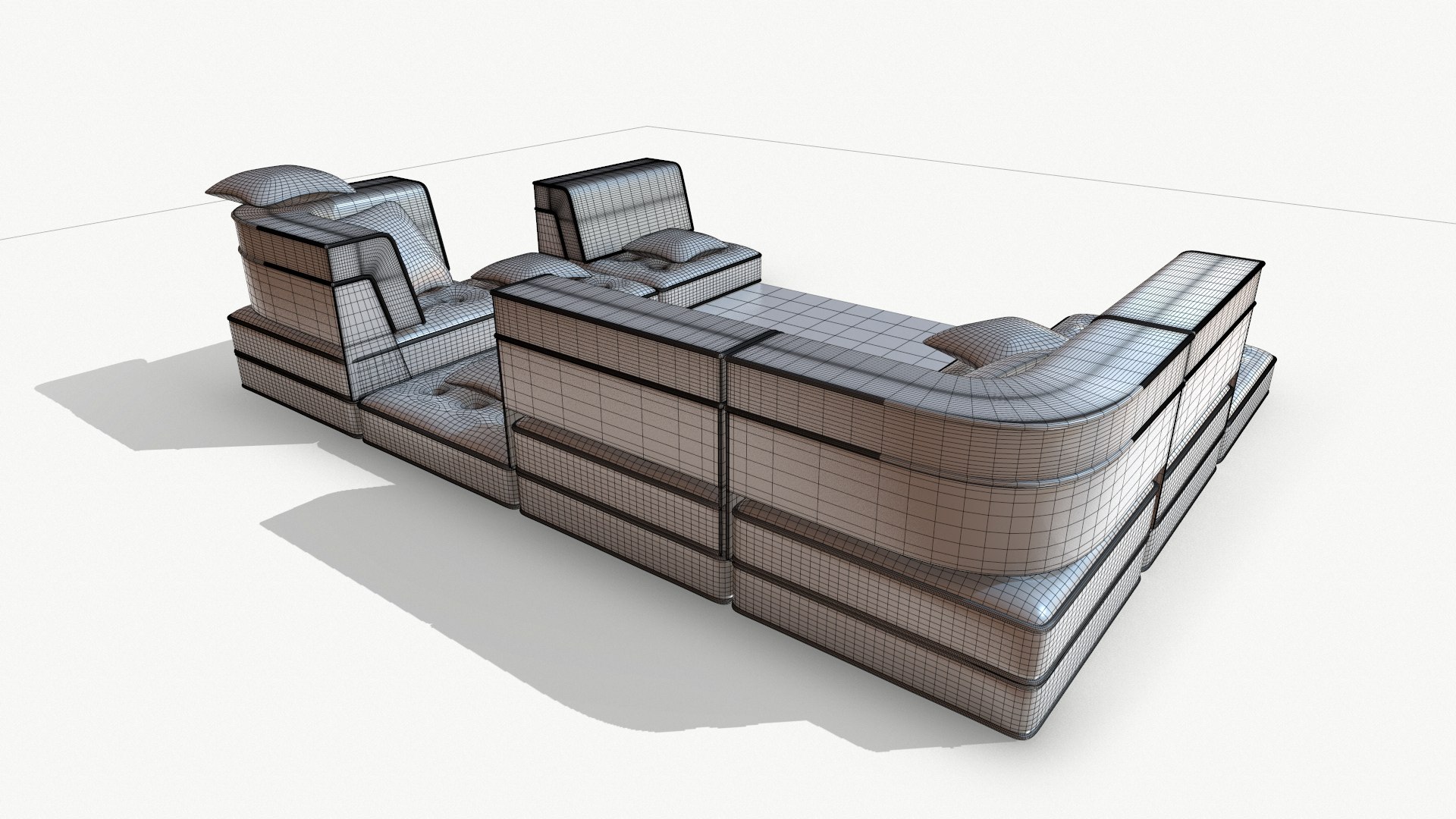 Big bong sofa 3D - TurboSquid 1329957