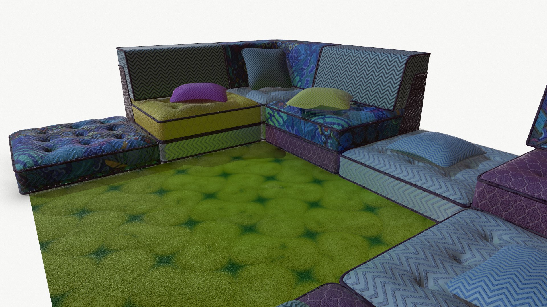 Big bong sofa 3D - TurboSquid 1329957