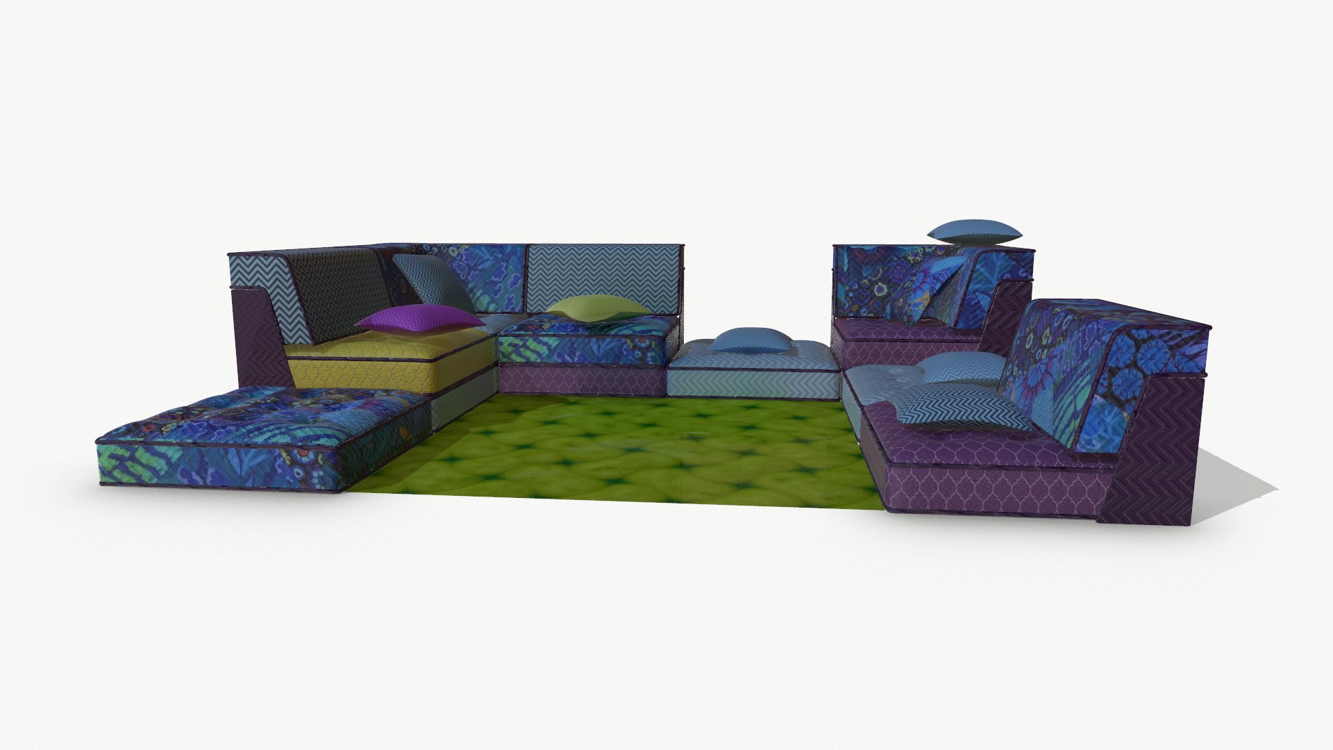 Big bong sofa 3D - TurboSquid 1329957