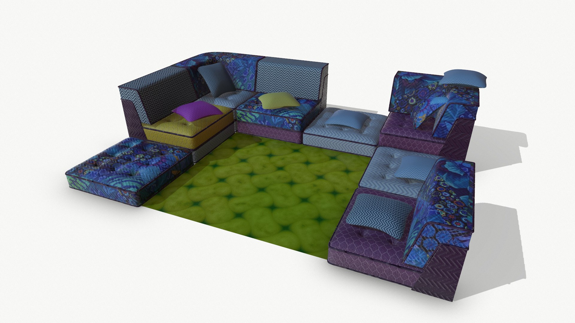 Big bong sofa 3D - TurboSquid 1329957