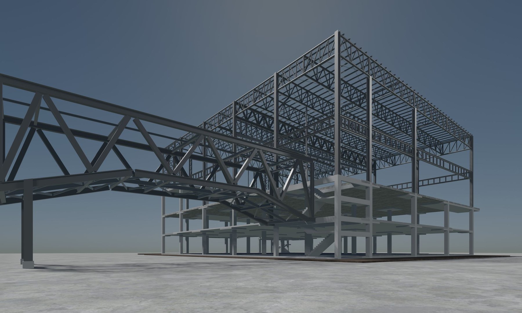 3D Building structure 2304 - TurboSquid 2096411